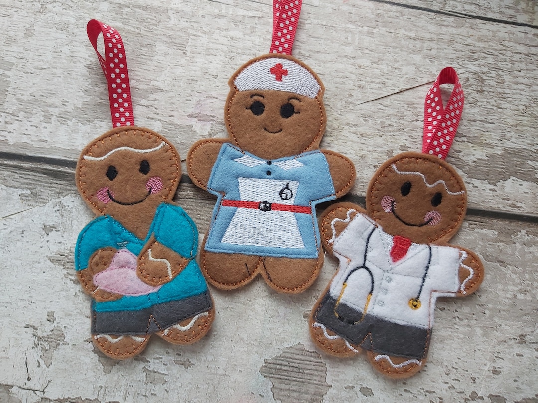 Handmade Medical Themed Gingerbread Hanging Decoration - Etsy