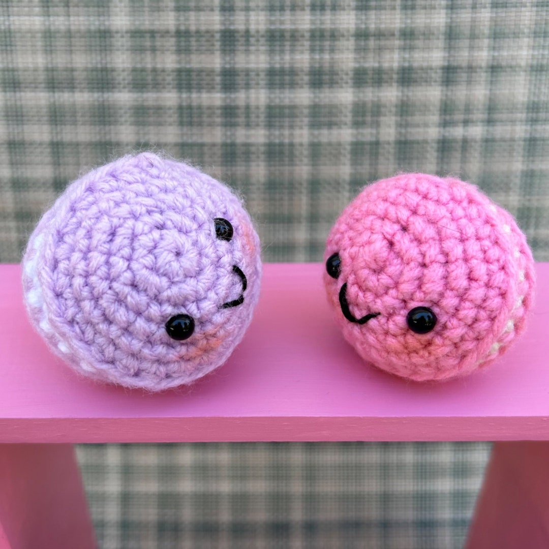Mini Macaron Amigurumi Plush Handmade Cookie Dessert Plush - Etsy