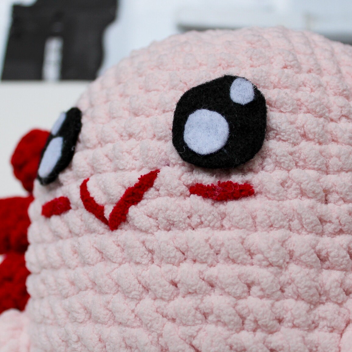 Jumbo Axolotl Amigurumi Plush Big Crochet Fish Plush Chunky Handmade ...