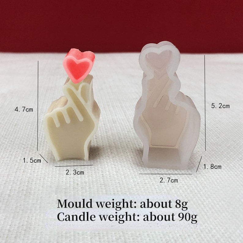 Middle Finger Mold Finger Silicone Mold Heart Candle Mold Soap Mold ...