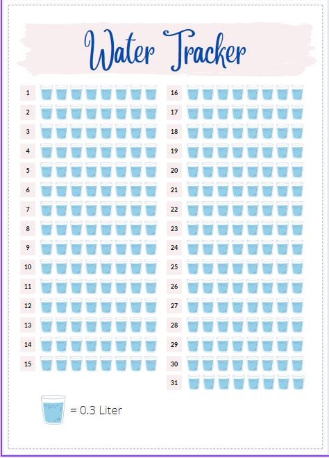 Water Tracker - Etsy