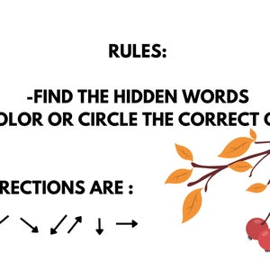 Autumn Word Search Printable Autumn Game Bundle Fall Word - Etsy