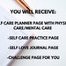 Self Care Planner, Self Love Journal Pages, Self Care Checklist ...