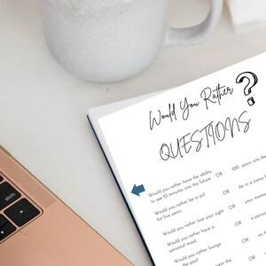 Printable Party Game, Would You Rather Questions, Questions Game ...