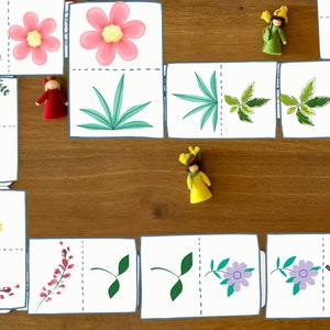 Plant Dominoes Game, Printable Board Game, Dominoes Game, Family ...