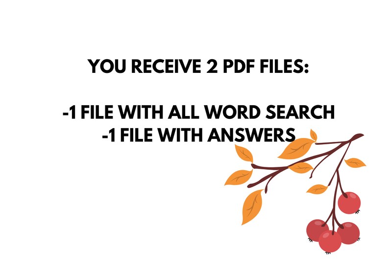 Autumn Word Search Printable Autumn Game Bundle Fall Word - Etsy