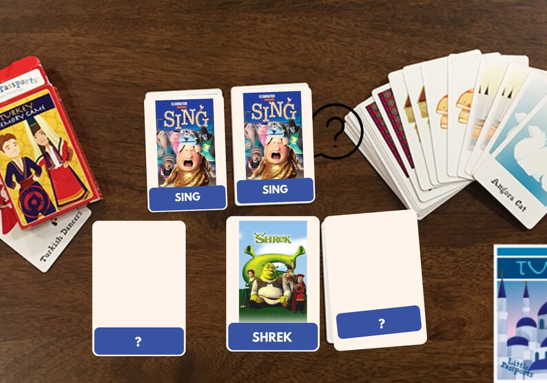 Cartoon Memory Game, Memory Game Cards, Cartoon Characters Game ...