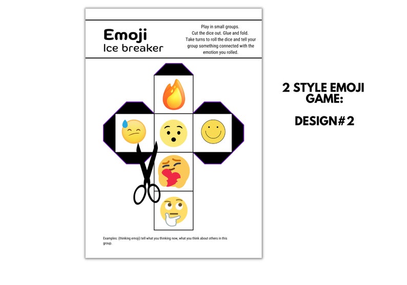 Emoji Icebreaker Game, Fun Printable Activity, Emoji Party Game, Story ...