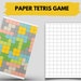 Tetris Printable Game, Tetris Puzzle, Educational Game, Kids Activity ...