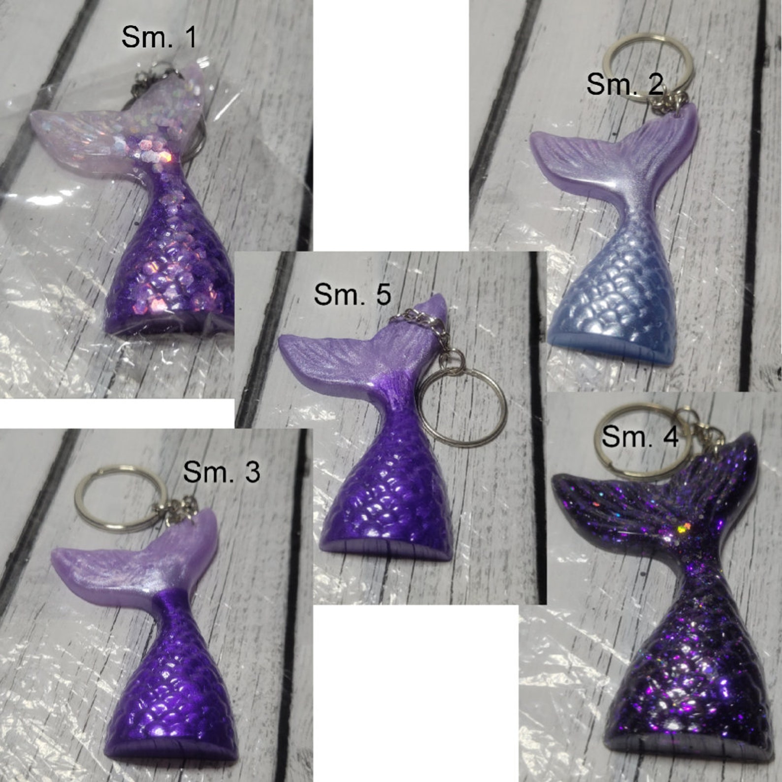 Mermaid Tail Keychains - Etsy