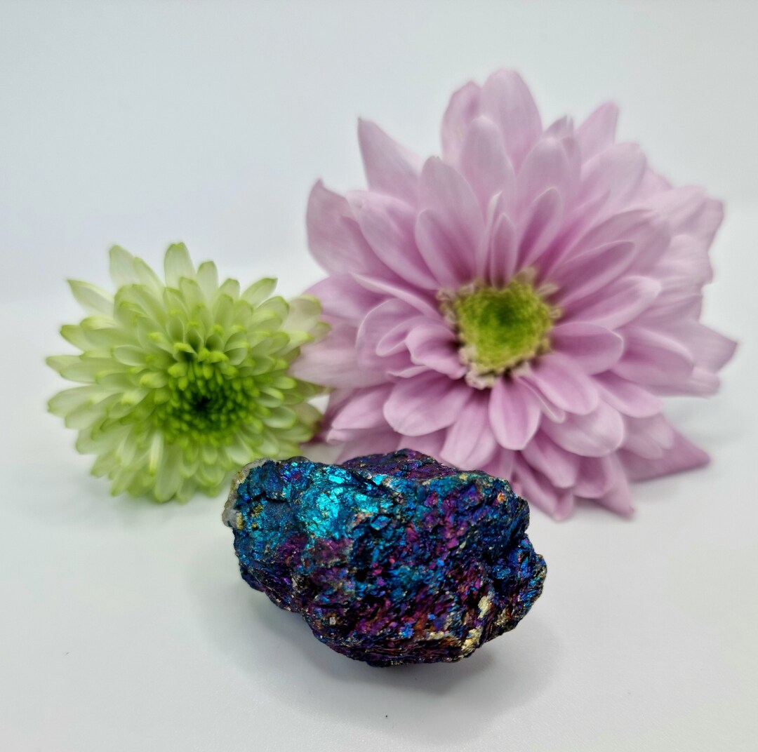 Raw Chalcopyrite Stone. Peacock Ore Crystal. Healing Crystals. Natural ...