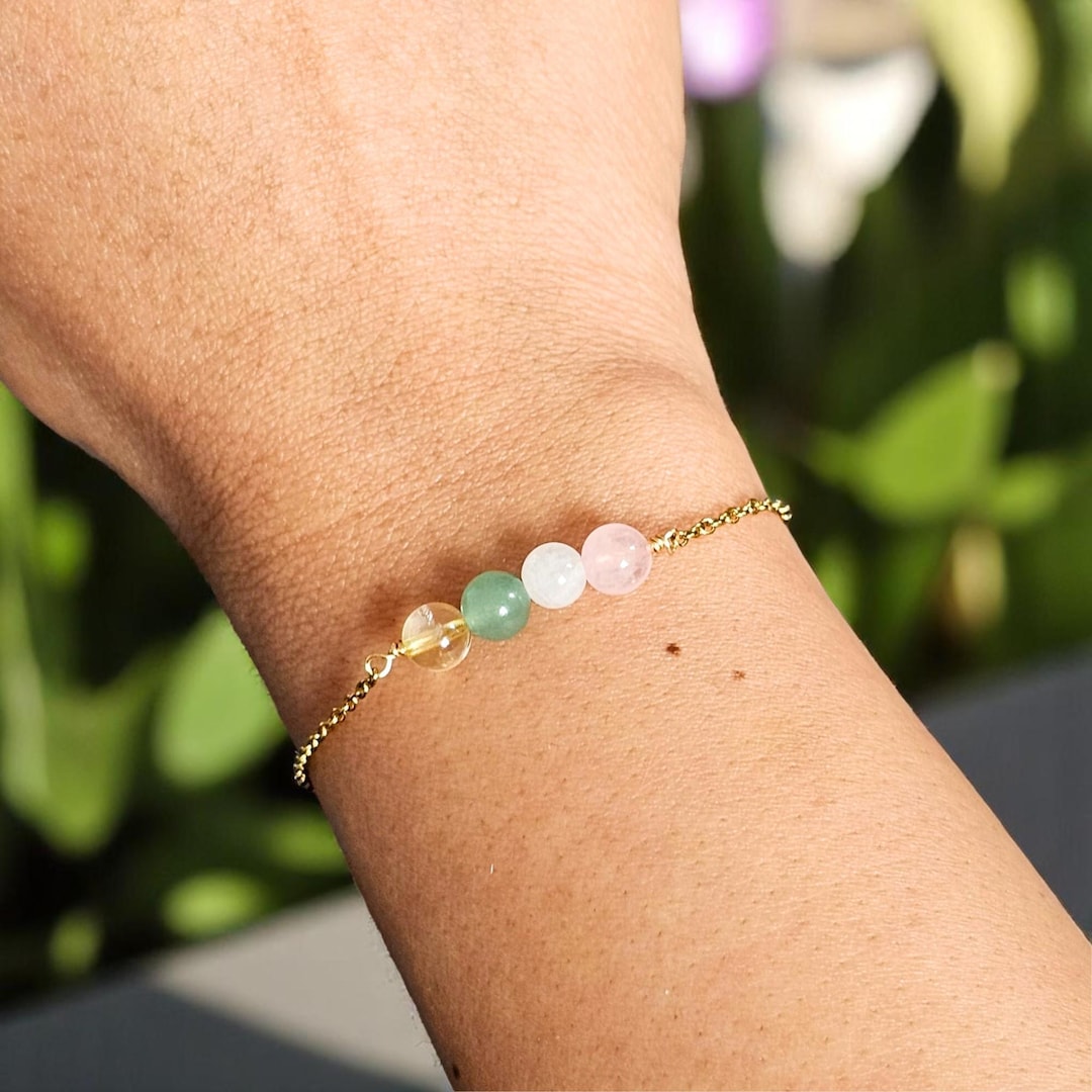 PERSONALISED Birthstone Bracelet. Custom Birthstone Bracelet. Crystal ...
