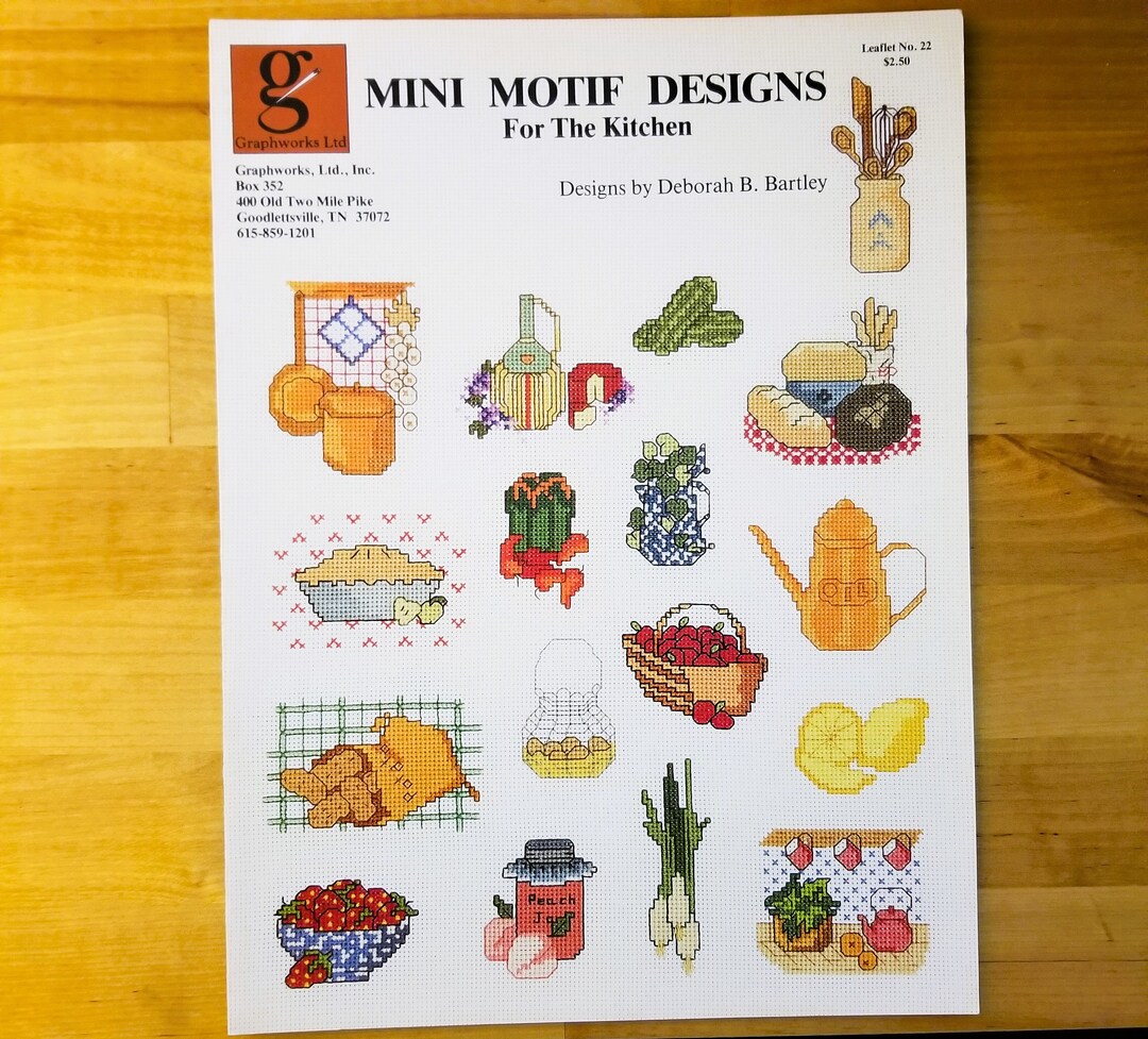 Graphworks - Mini Motif Designs: for the Kitchen Leaflet #22 by Deborah ...