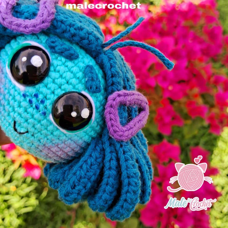 Patrón ENVIDIA, idioma Inglés y Español, a crochet amigurumi INSIDE OUT ...