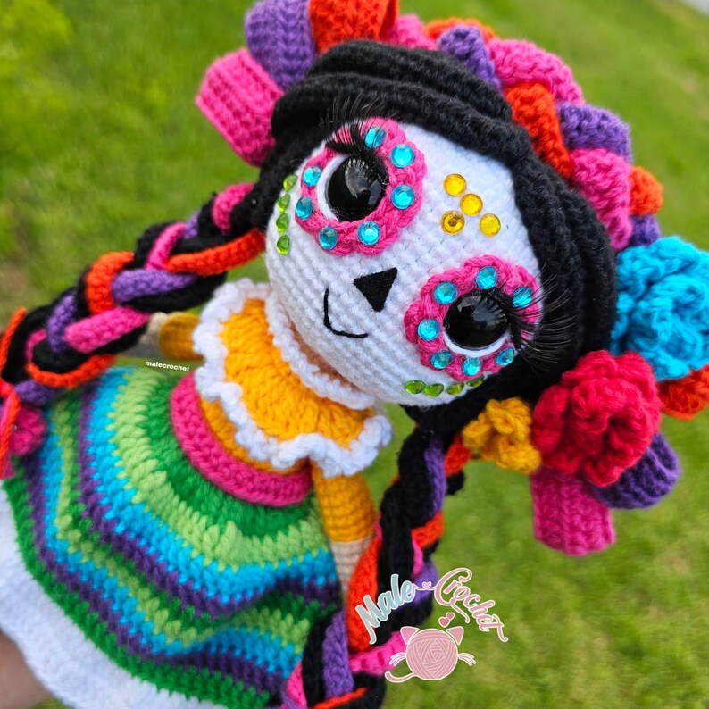 LELE DOLL PATTERN CATRINA, Crochet Amigurumi Pdf, Lele Doll Mexico ...