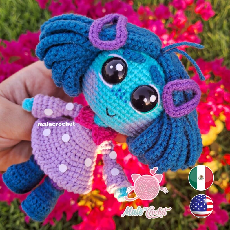 Patrón ENVIDIA, idioma Inglés y Español, a crochet amigurumi INSIDE OUT ...