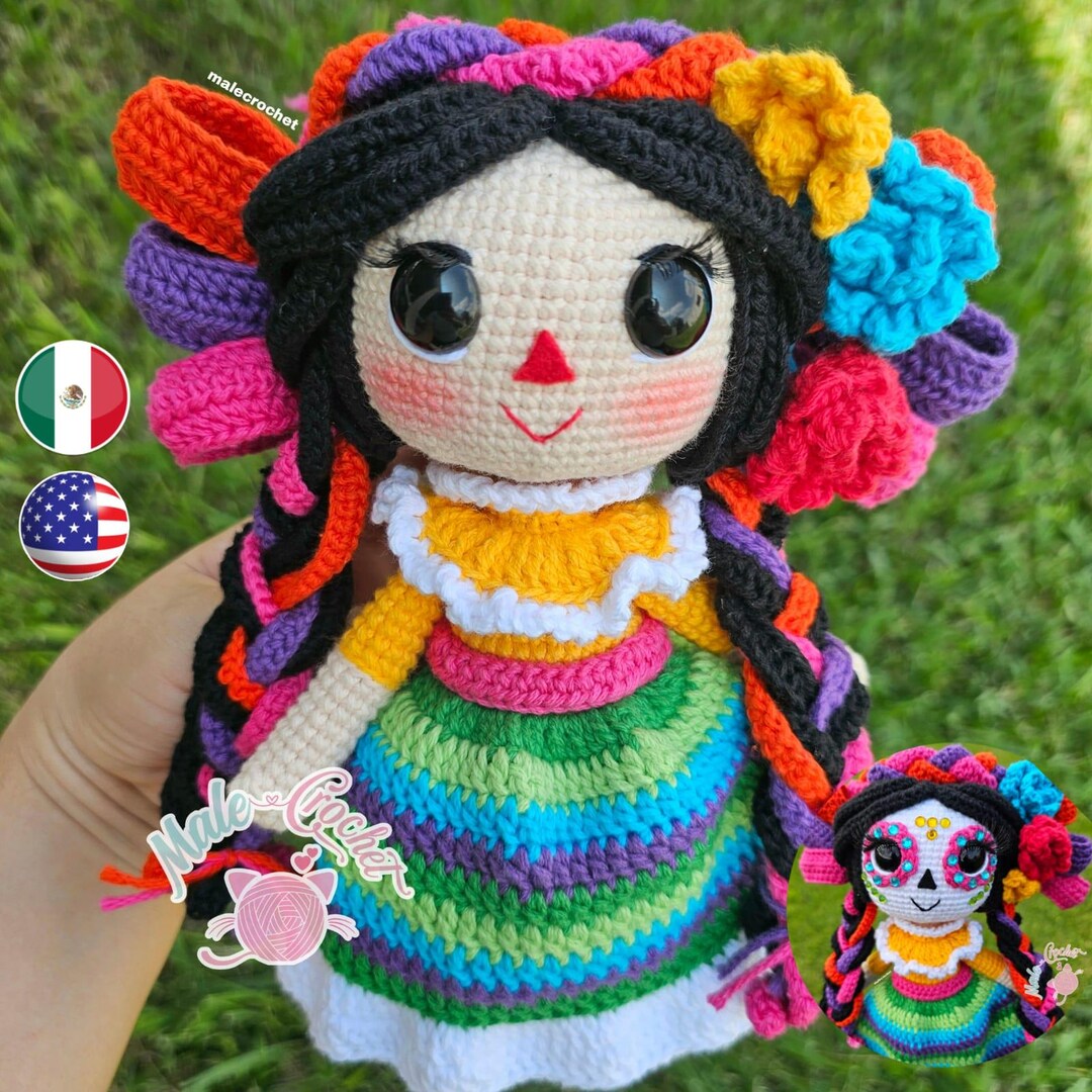 LELE DOLL PATTERN CATRINA, Crochet Amigurumi Pdf, Lele Doll Mexico ...