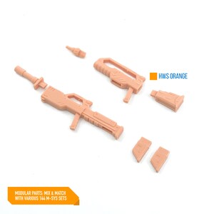 144WS-029 Ballistic Weapons Set 02 set of 2 Weapons. 3D Resin Weapon for 1/144 Scale Model Kits ...