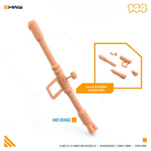 144WS-014 ZK Under Arm Bazooka Set 01 1/144. 3D Resin Weapon for 1/144 ...