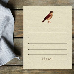 Bird Notepad | Sparrow Notepad | Bird Enthusiast | Ornithology Gifts ...