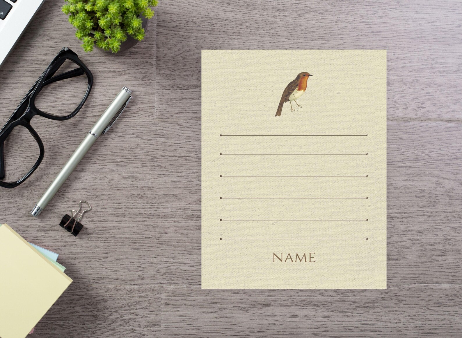 Bird Notepad | Robin Notepad | Bird Enthusiast Gifts | Ornithology ...