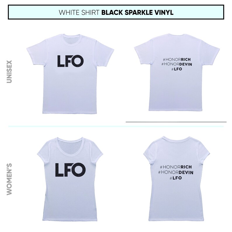Sparkly Vinyl Official LFO Logo T-shirt With Hashtags - Etsy