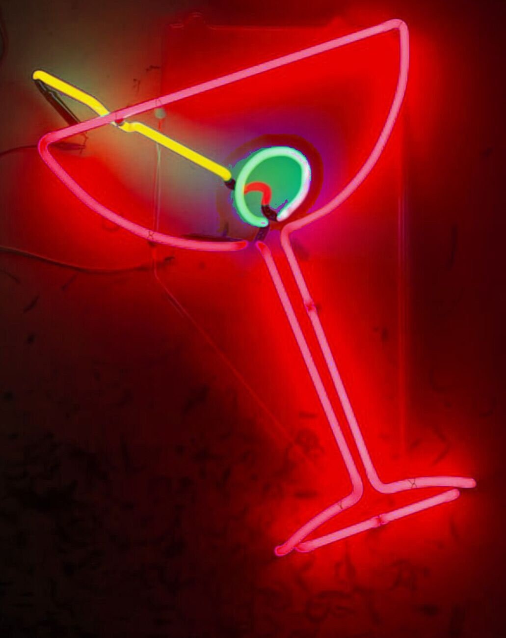 Martini Glass Neon Sign - Etsy