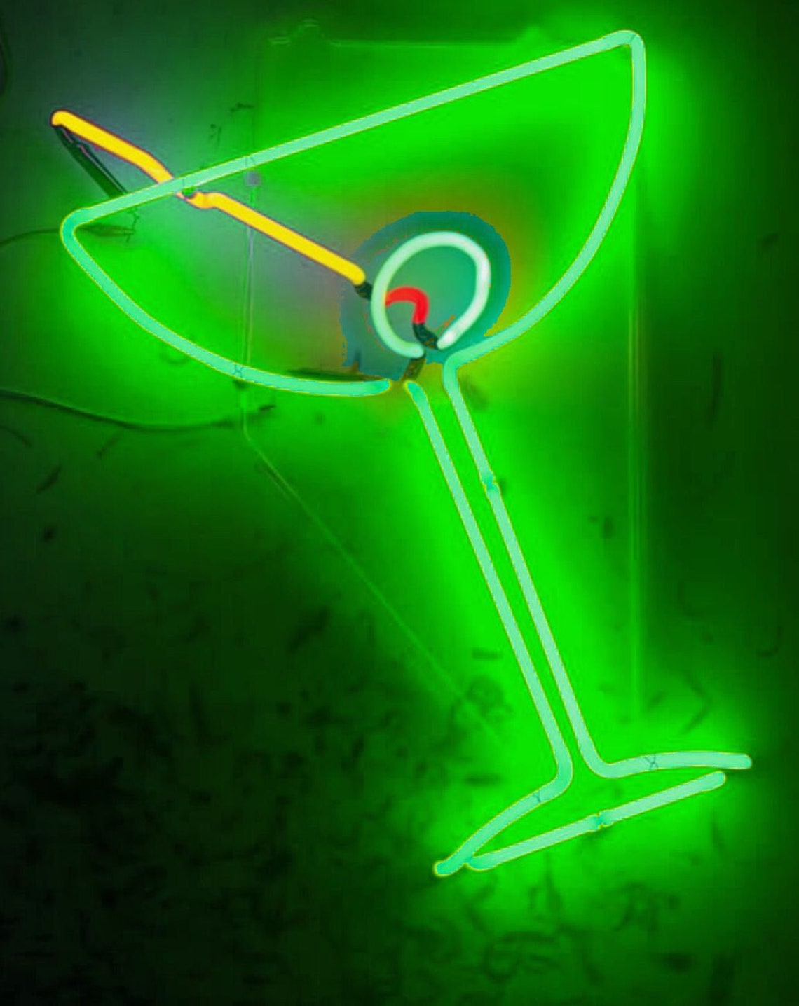 Martini Glass Neon Sign - Etsy
