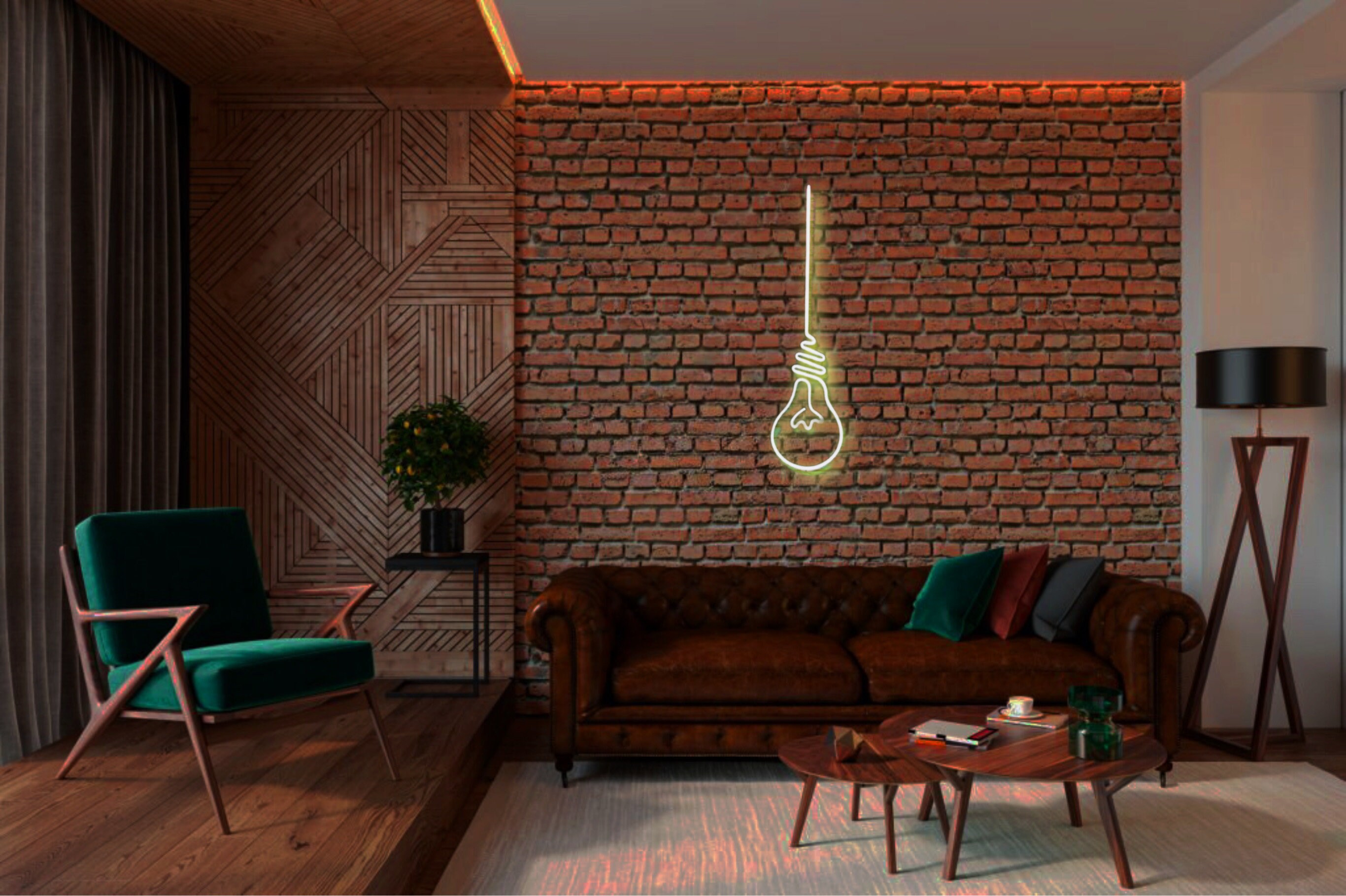 Bulb Neon Sign Reverse Bulb Wall Decoration Bulb Led - Etsy