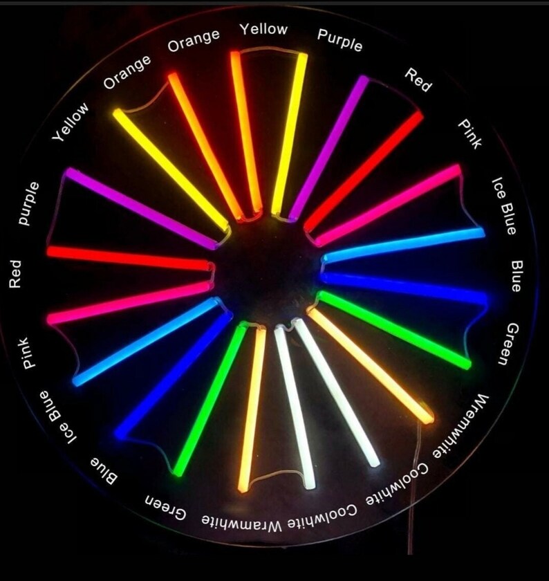 Colorfull Angel's Wing Neon Sign - Etsy