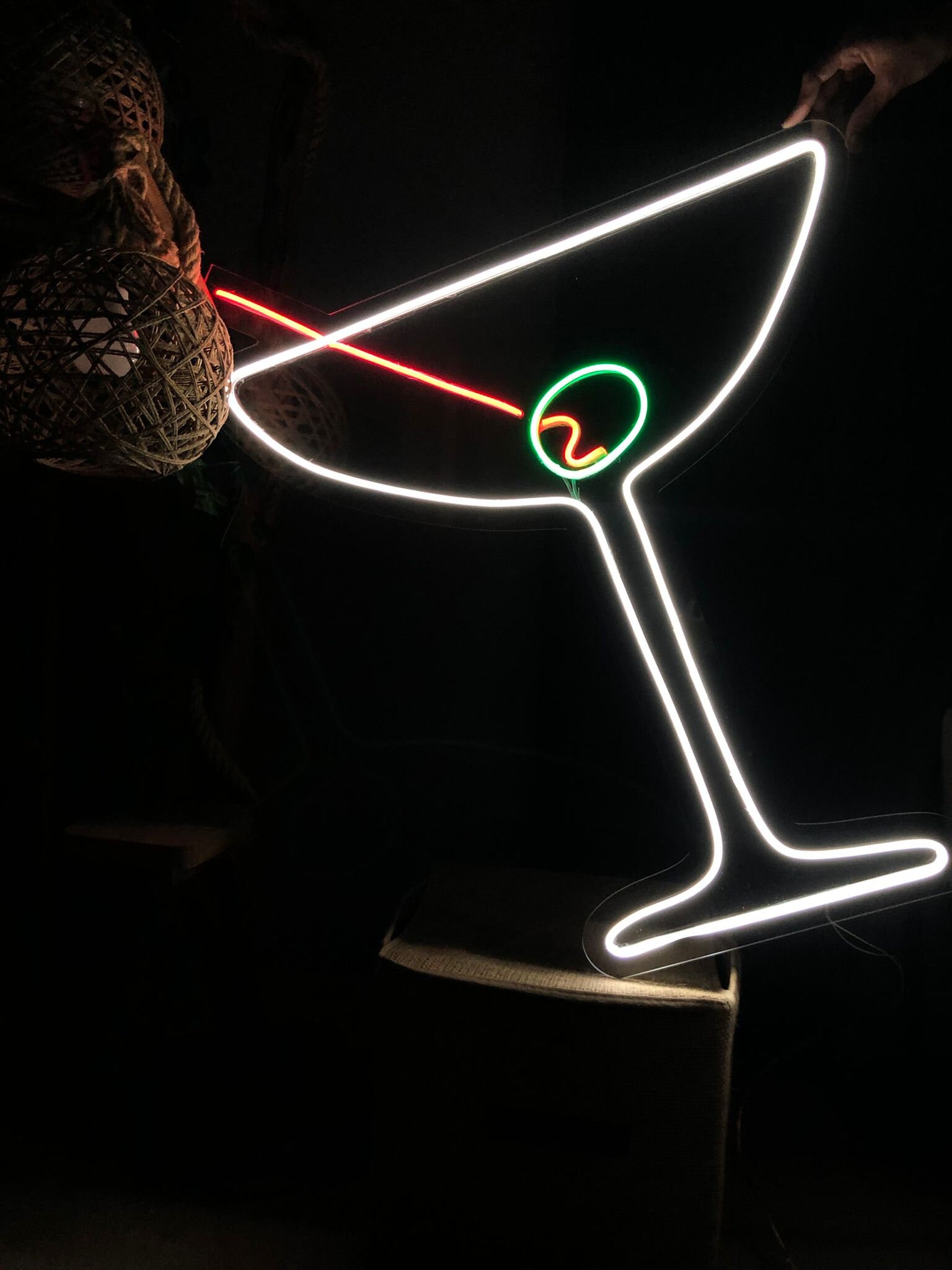 Martini Glass Neon Sign - Etsy