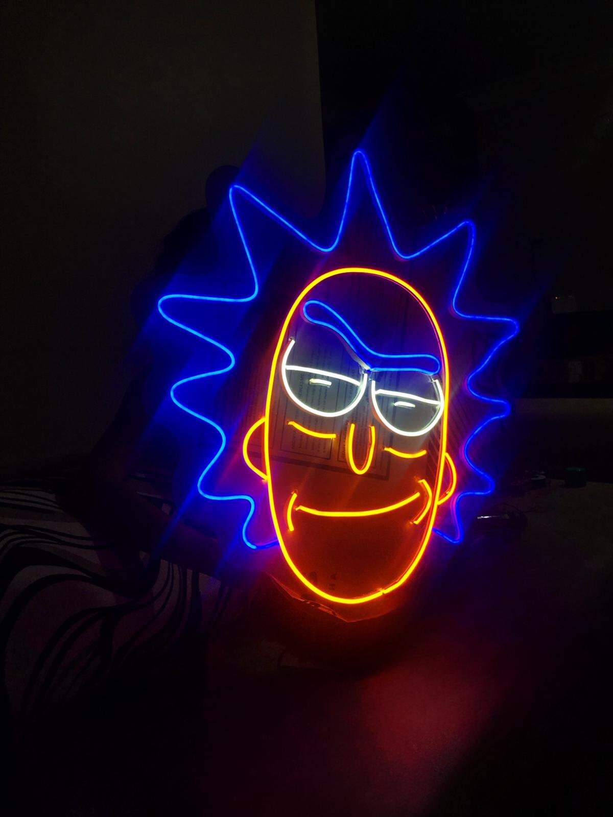 Rick and Morty Rick Neon Sign - Etsy