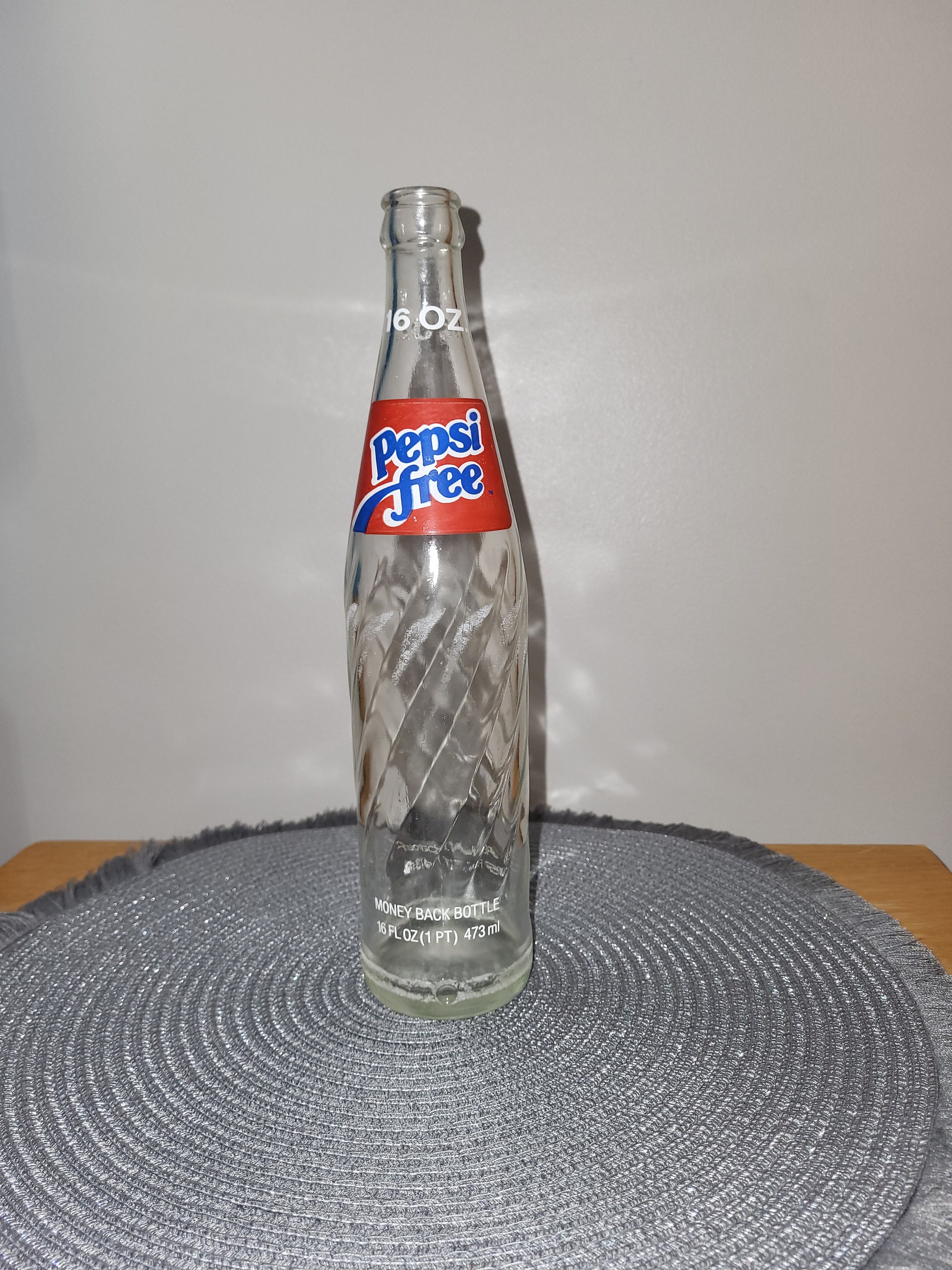 Pepsi Free 16oz Glass Bottle - Etsy