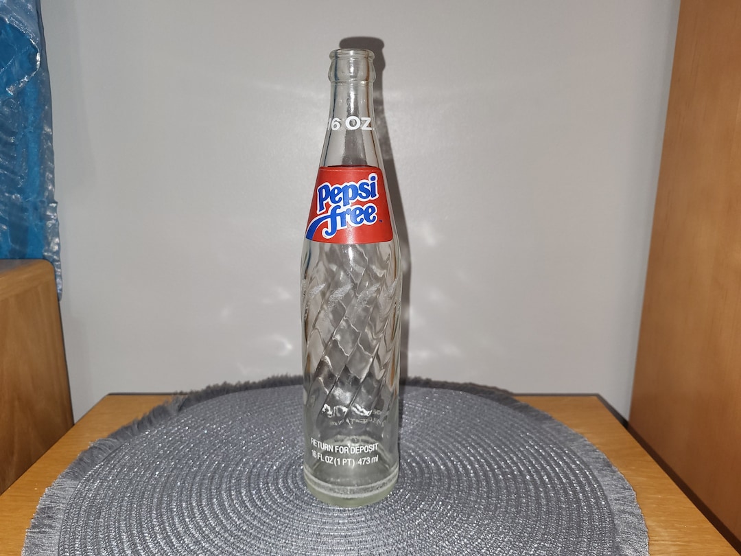 Pepsi Free 16oz Glass Bottle - Etsy