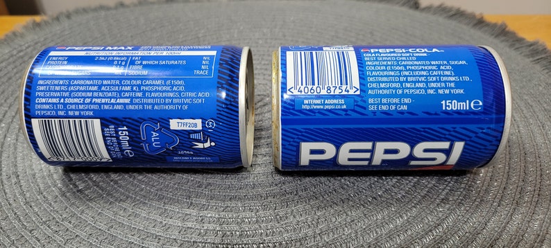 Pepsi and Pepsi Max 5oz Cans - Etsy