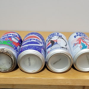 Pepsi Christmas Cans 1990's Set of Six - Etsy