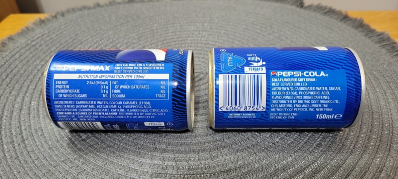 Pepsi and Pepsi Max 5oz Cans - Etsy