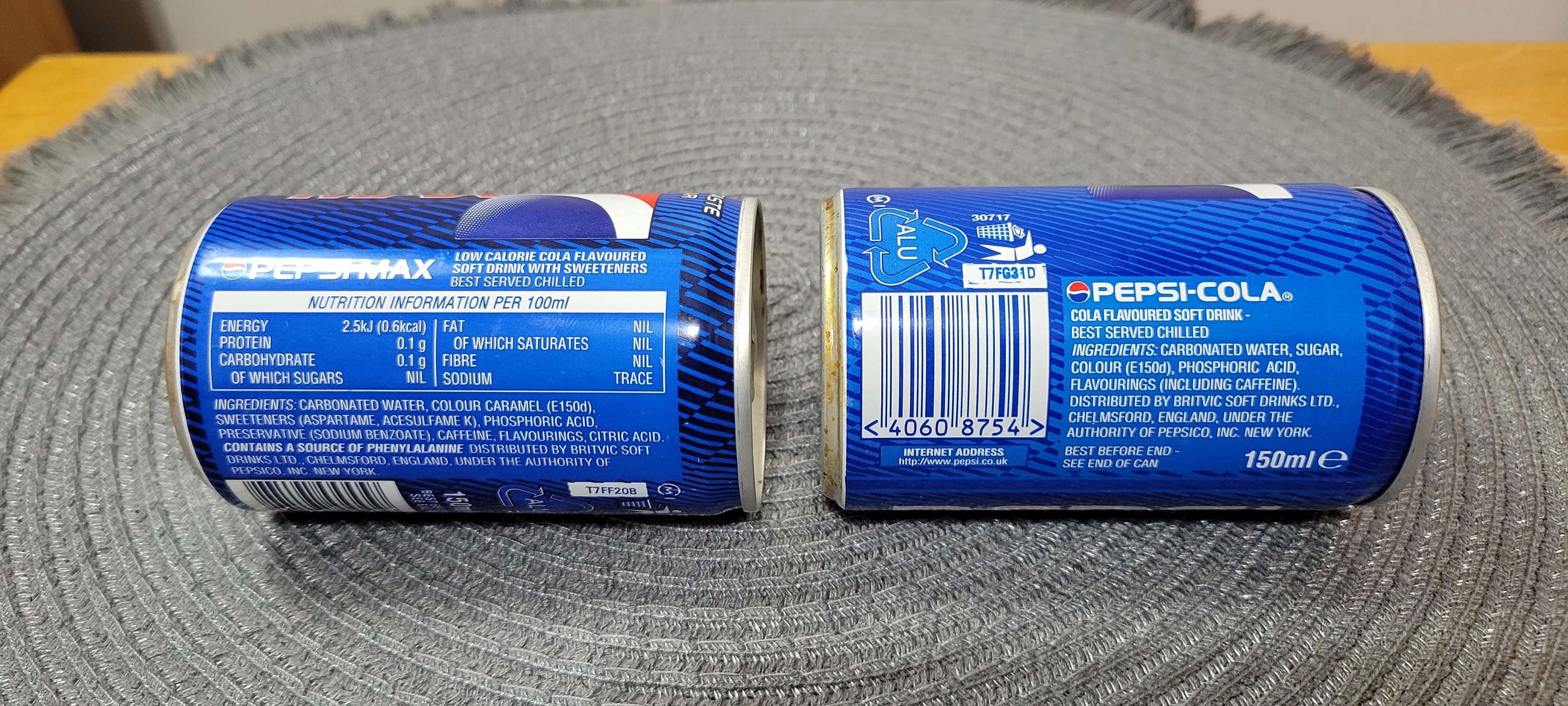 Pepsi and Pepsi Max 5oz Cans - Etsy