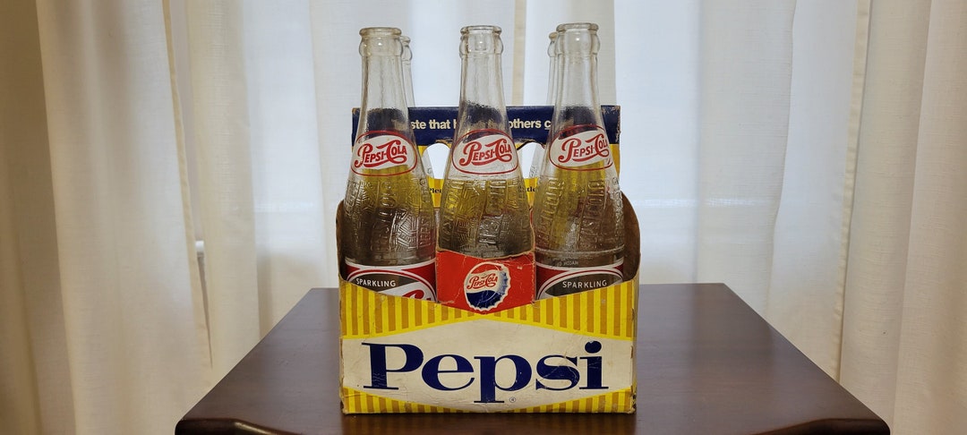 Pepsi Cola 6 Pk Carton With 6 (empty) 1940-50 Bottles - Etsy