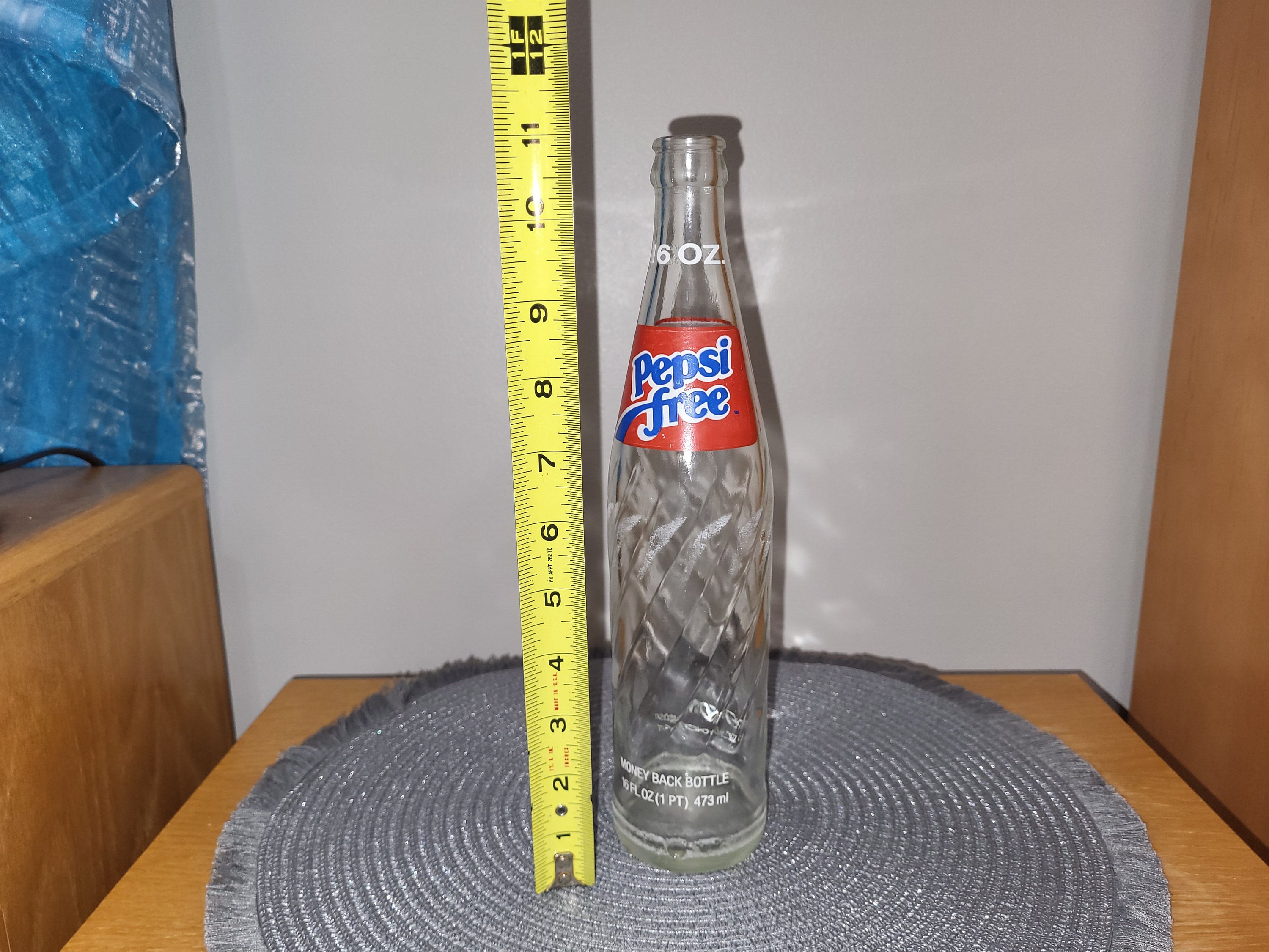 Pepsi Free 16oz Glass Bottle - Etsy