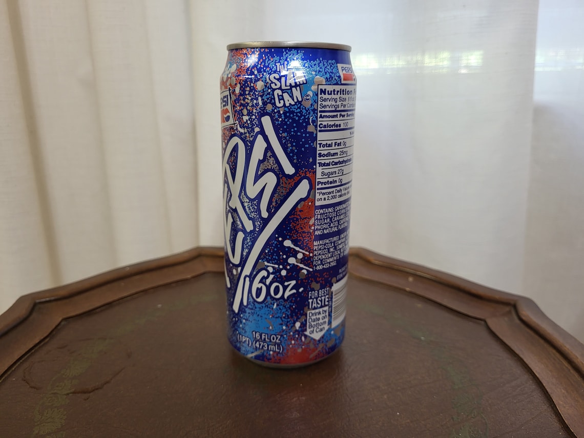 Pepsi 16oz Slam Can - Etsy