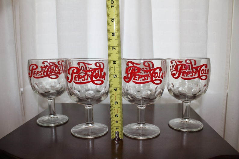 1970's Pepsi Glass Set - Etsy