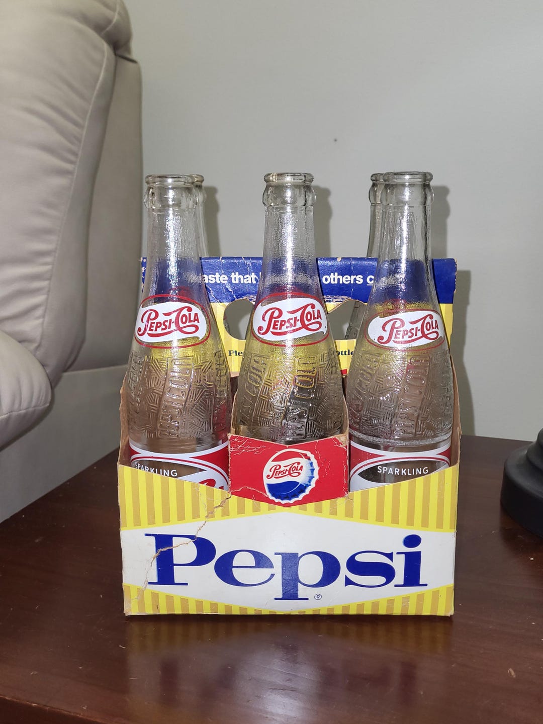 Pepsi Cola 6 Pk Carton With 6 (empty) 1940-50 Bottles - Etsy