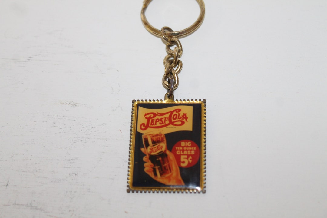 Big Ten Ounce Glass Double Dot Pepsi Keychain - Etsy