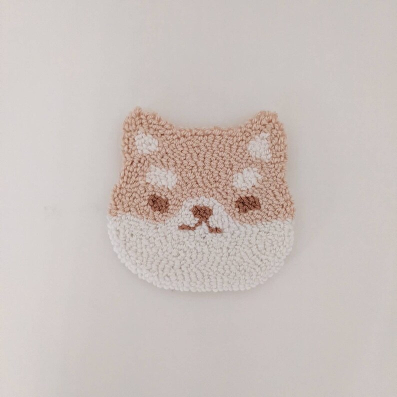 Punch Needle Coaster Tufted Mug Rug Cute Gift Idea Drink - Etsy