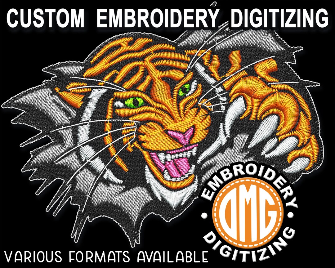 Custom Embroidery Digitizing: Professional Machine Design - Etsy