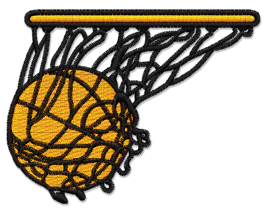 Basketball Swish Perfect Shot Embroidery Design - Etsy