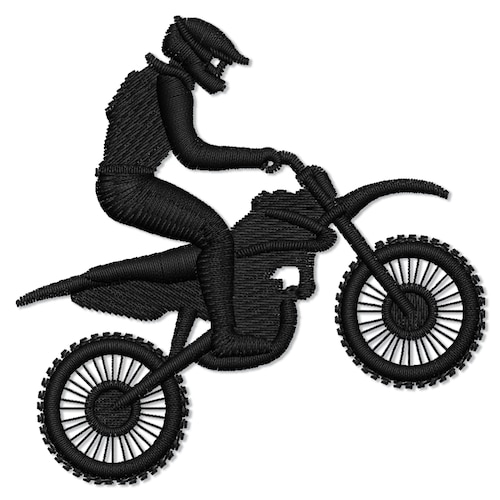Motocross Rider Machine Embroidery Design. Dirt Bike - Etsy