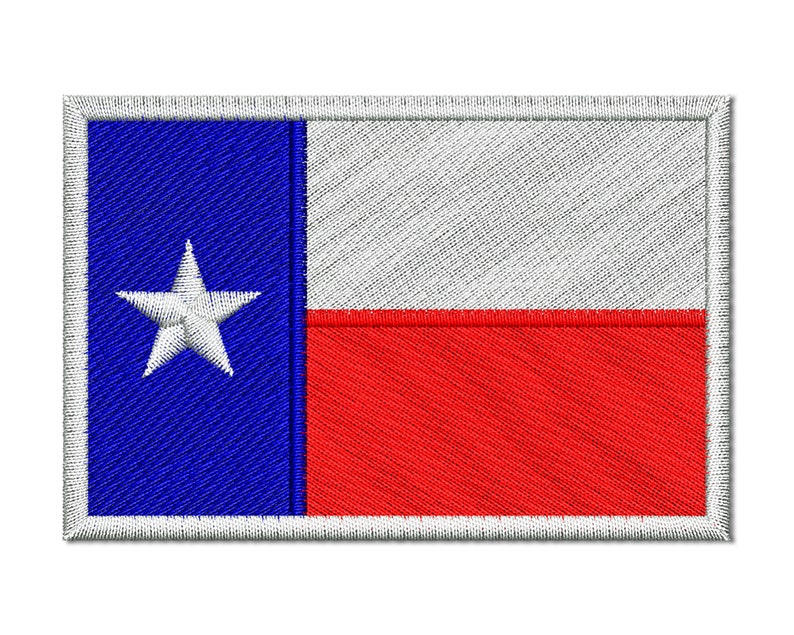 Texas Lone Star Flag Embroidery Design - Etsy