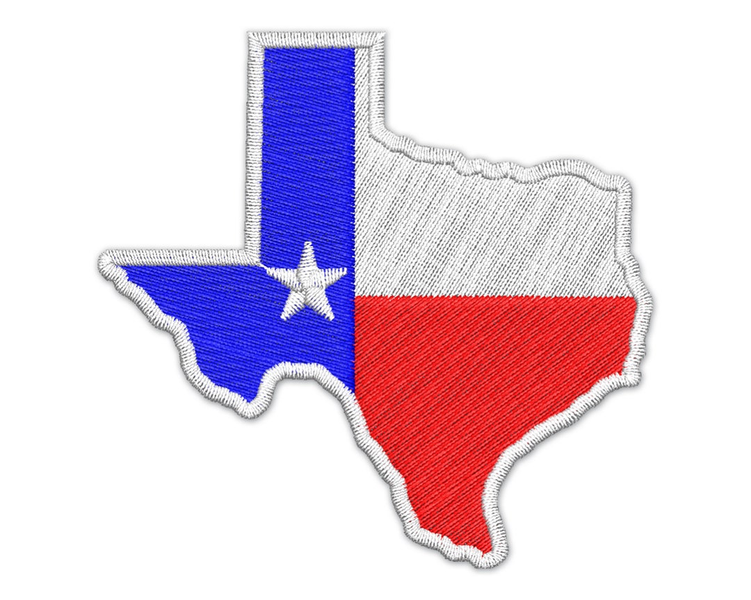 Texas State Flag Embroidery Design - Etsy